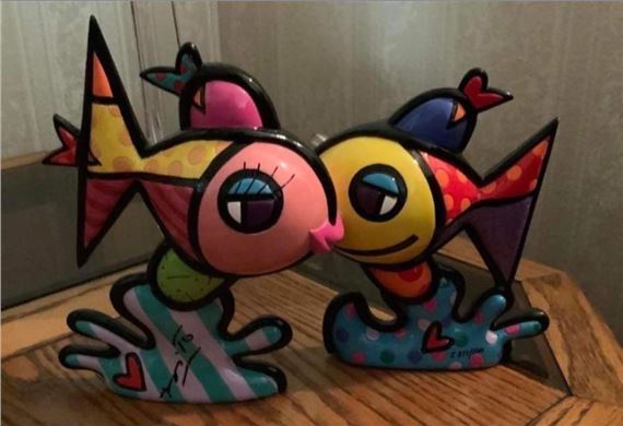 Romero Britto | Deep Love Sculpture - Romero Britto 2019 (2019) | MutualArt