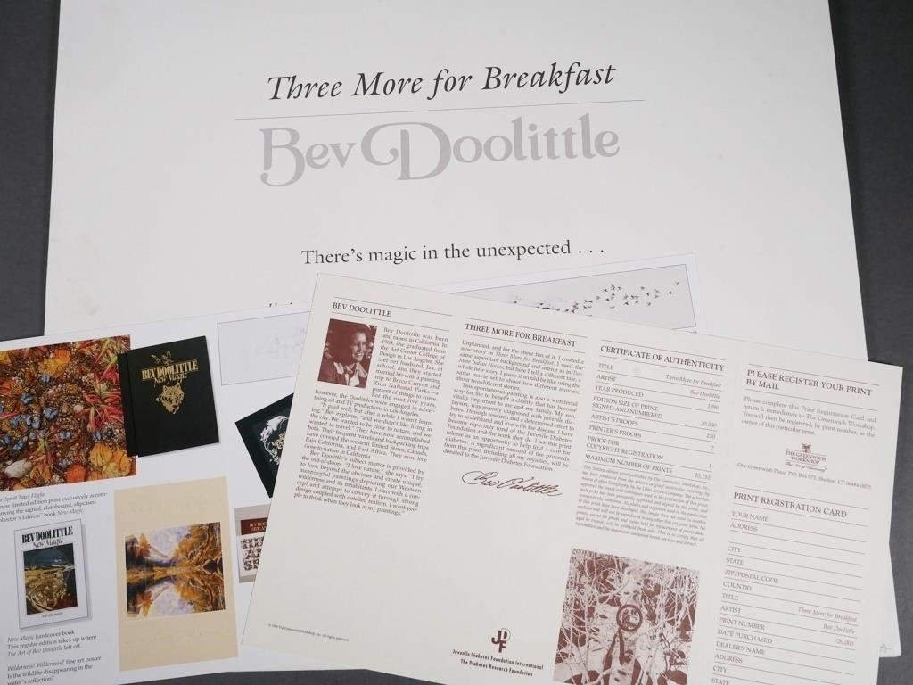 Bev Doolittle | BEV DOOLITTLE LITHOGRAPH, SIGNED & NUMBERED | MutualArt
