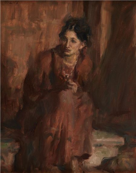 Ron Hicks | Portrait of a seated woman | MutualArt