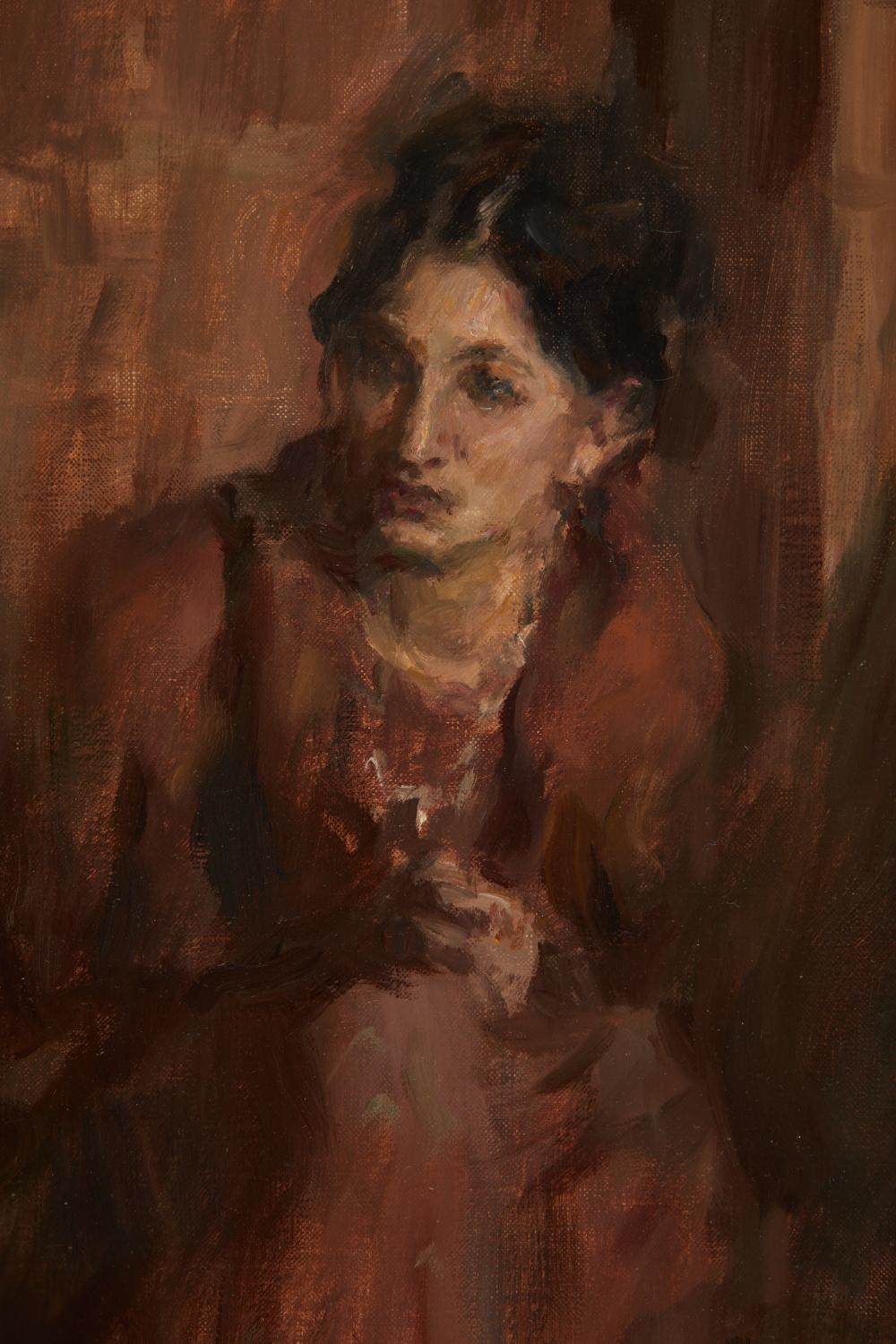 Ron Hicks | Portrait of a seated woman | MutualArt