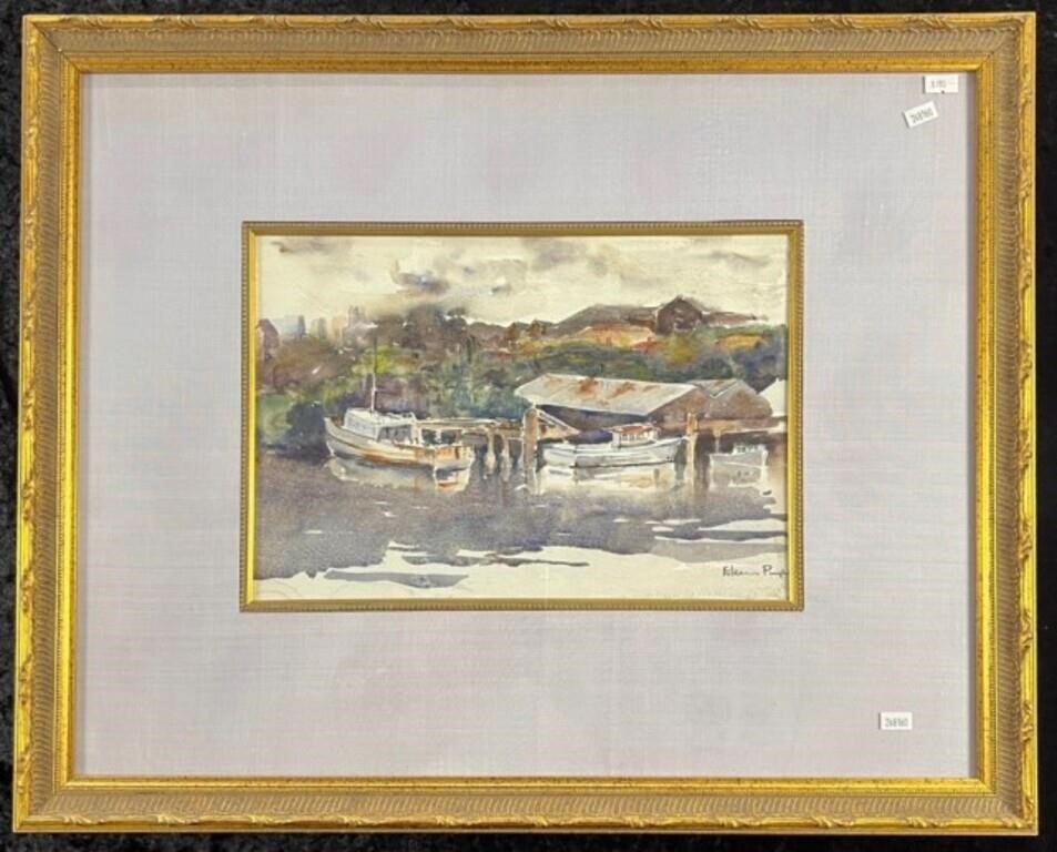 Eleanor Pugh | Docked Fishing Boats | MutualArt