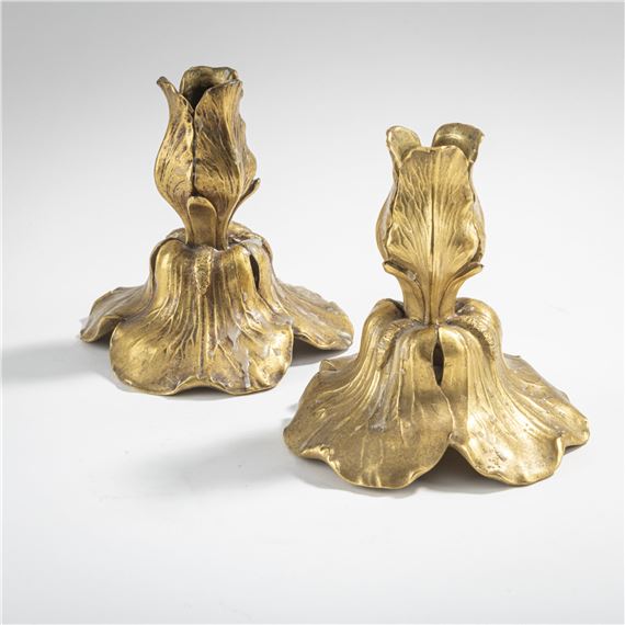 Léon Kann | Two Candlesticks (Circa 1900) | MutualArt