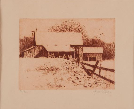 Wayne Cooper | Barn scene | MutualArt