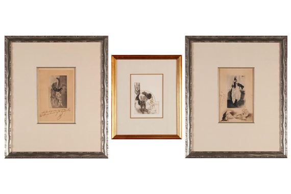 Louis Legrand | Circa 1892-1901. Two etchings of dancers with remarque ...