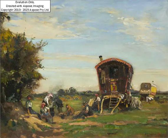 Harry Mitton Wilson | Gypsies and Caravans | MutualArt