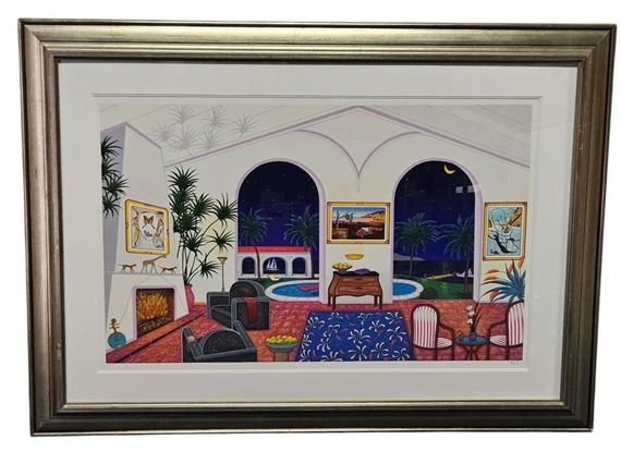 Fanch Ledan | Fanch Interior with Salvador Dali Serigraph (2000 ...