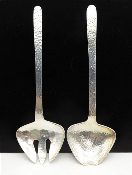 Sterling | PERUVIAN STERLING SILVER SERVERS | MutualArt