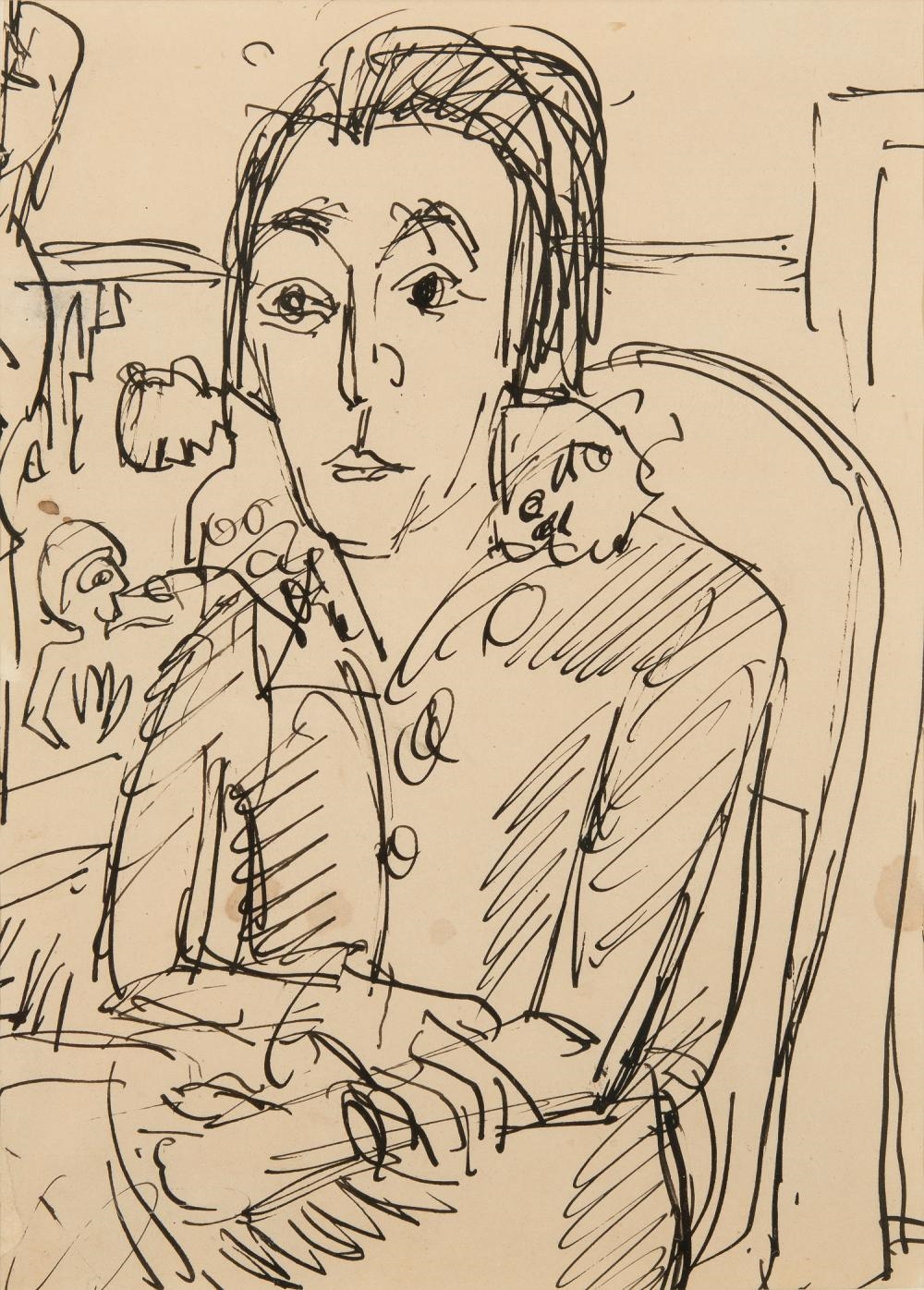 Ernst Ludwig Kirchner | . Bildnis Erna [Portrait of Erna] (1922 ...