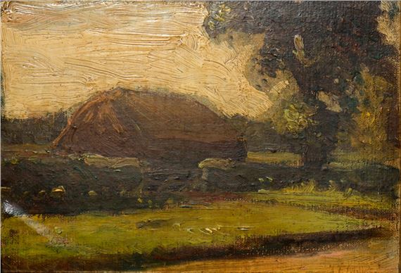 Jean-François Millet | 'Landscape with Farm House' (1814) | MutualArt