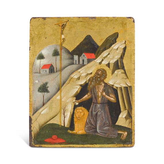 Angelos Pitzamanos | An Italo-Cretan icon of St Jerome and the Lion ...