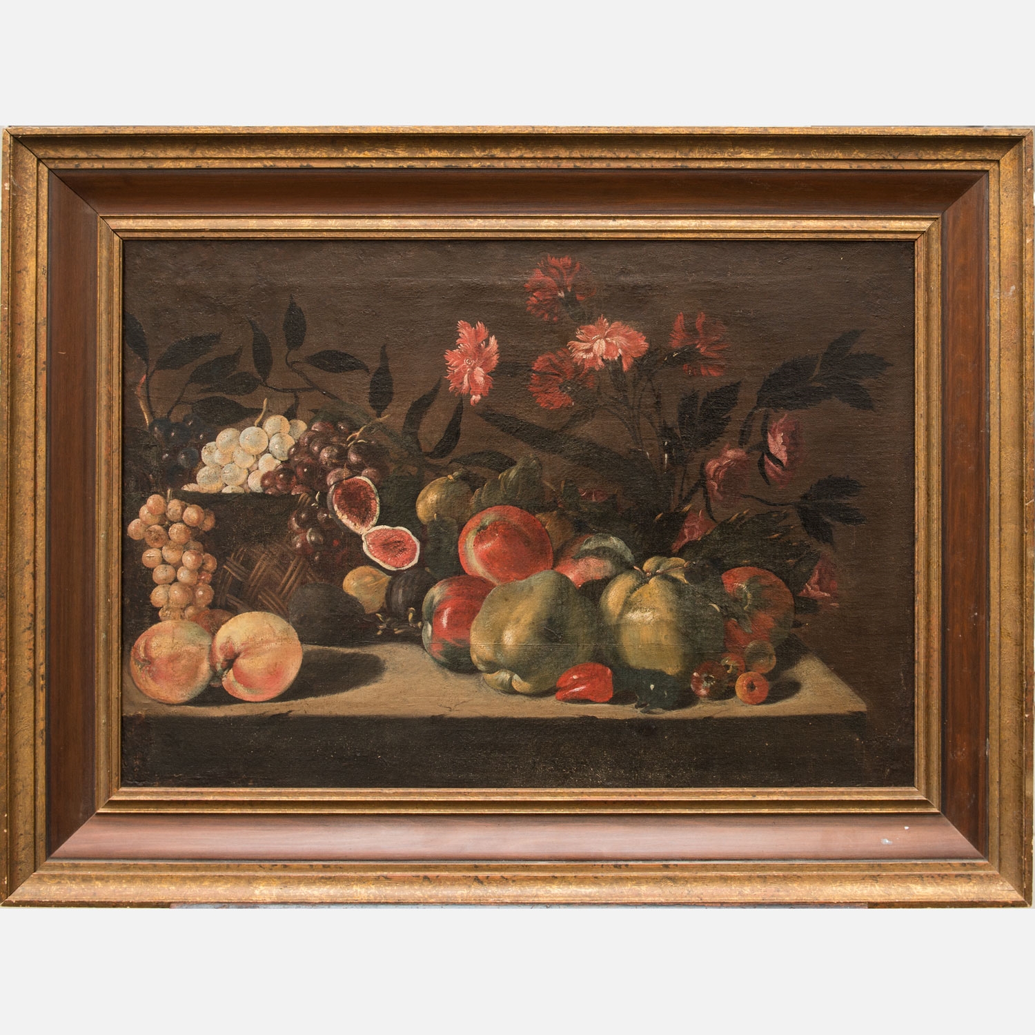 Bartolomeo Cavarozzi | still life with flowers and fruits. Oil on ...