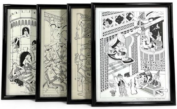 Jeff Gold | 4) Jeff Gold Signed Cartoonist Art | MutualArt