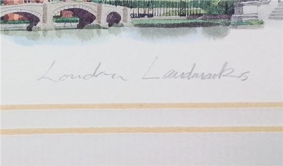 Matthew Cook | London Kandmarks Signed Print | MutualArt