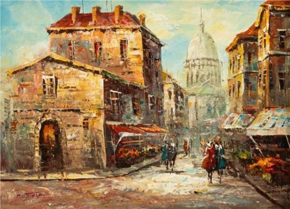 PG Tiele | Impressionist Street Scene, P. G. Tiele | MutualArt