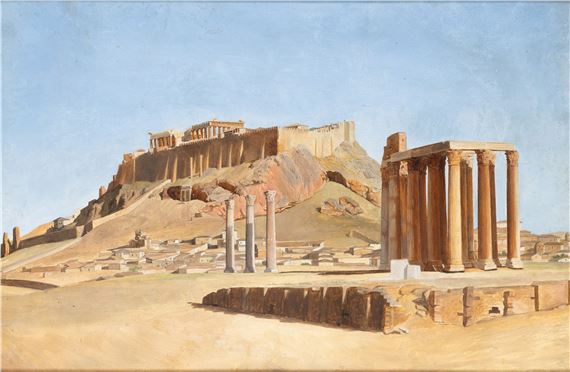 Louis Dupré | The Temple of Olympian Zeus and the Acropolis of Athens ...