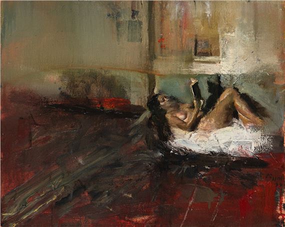 George Rorris | Reading a story | MutualArt