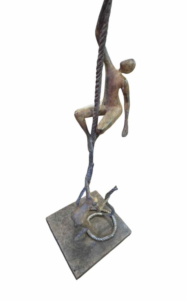 Tolla Inbar | Tolla Inbar - A very large unique bronze rope sculpture ...