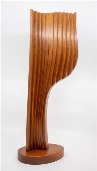 Brian Willsher | Mahogany sculpture Circa 1999 A layered linear form ...