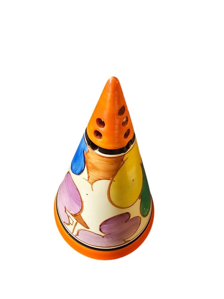 Clarice Cliff | A Rare Clarice Cliff Blue Autumn Sugar Sifter | MutualArt