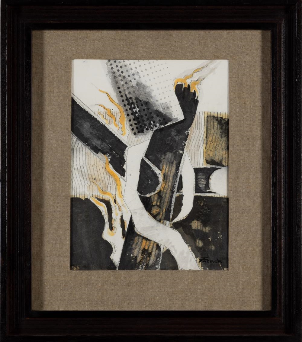 Leonard French | Study for Black Rain circa 1974 (Circa 1974) | MutualArt