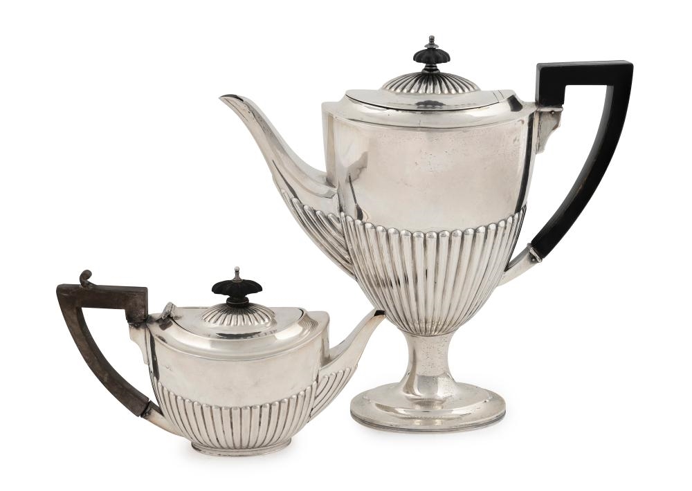 William Hutton & Sons | A Neoclassical sterling silver coffee pot and a ...