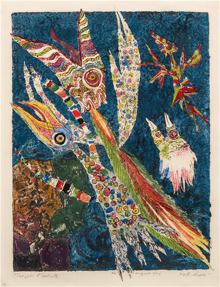 Rolf Nesch | Birds (1969) | MutualArt