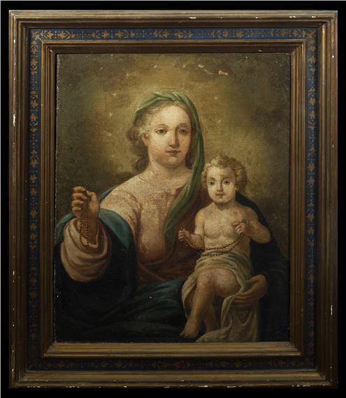 Spanish School, 17th Century | Escuela Española del siglo XVII - Virgen del Rosario | MutualArt