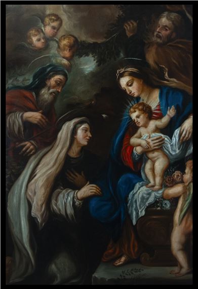 Spanish School, 17th Century | Escuela Española del siglo XVII - Sagrada Familia | MutualArt