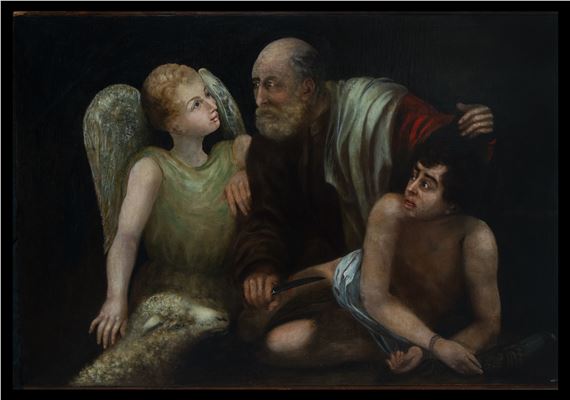 Spanish School, 17th Century | Escuela Española del siglo XVII - El Sacrificio de Isaac | MutualArt