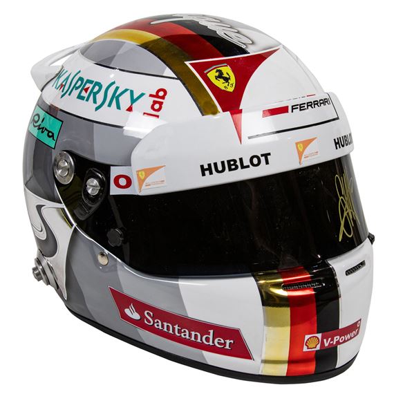 Sebastian | A Sebastian Vettel signed Ferrari Formula 1 racing helmet ...