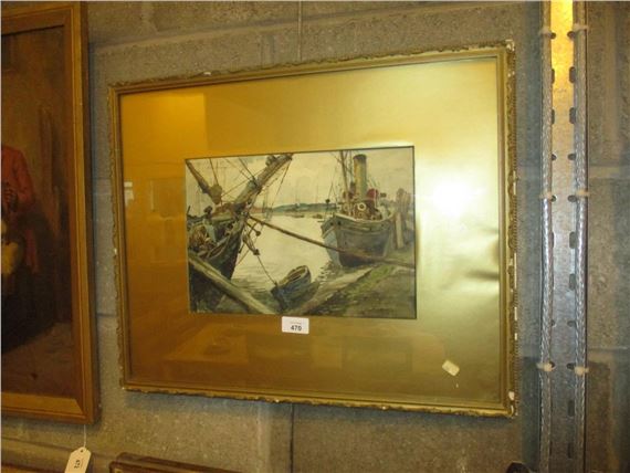 Alfred William Rich | Signed AW Rich 1898, Label Verso Alfred William ...