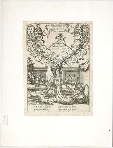 Franz Hogenberg | Family tree of the kinsmen Henry III and Henry IV ...