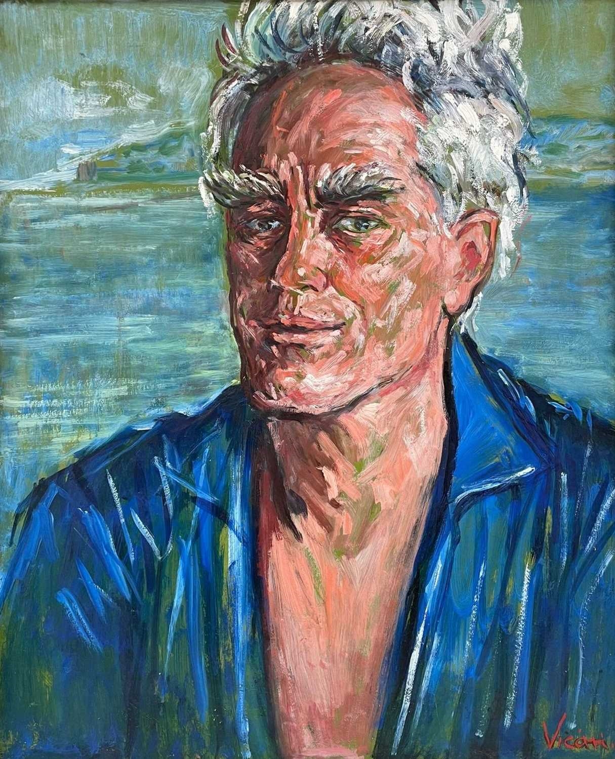 Andrew Vicari | portrait of designer and architect Uffa Fox | MutualArt