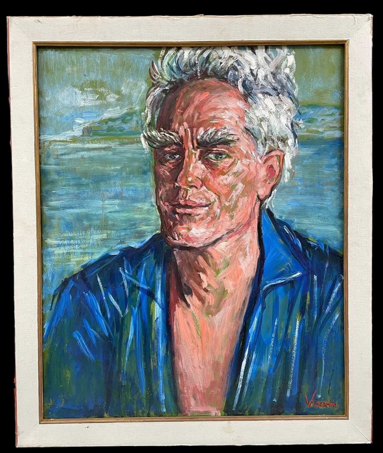 Andrew Vicari | portrait of designer and architect Uffa Fox | MutualArt