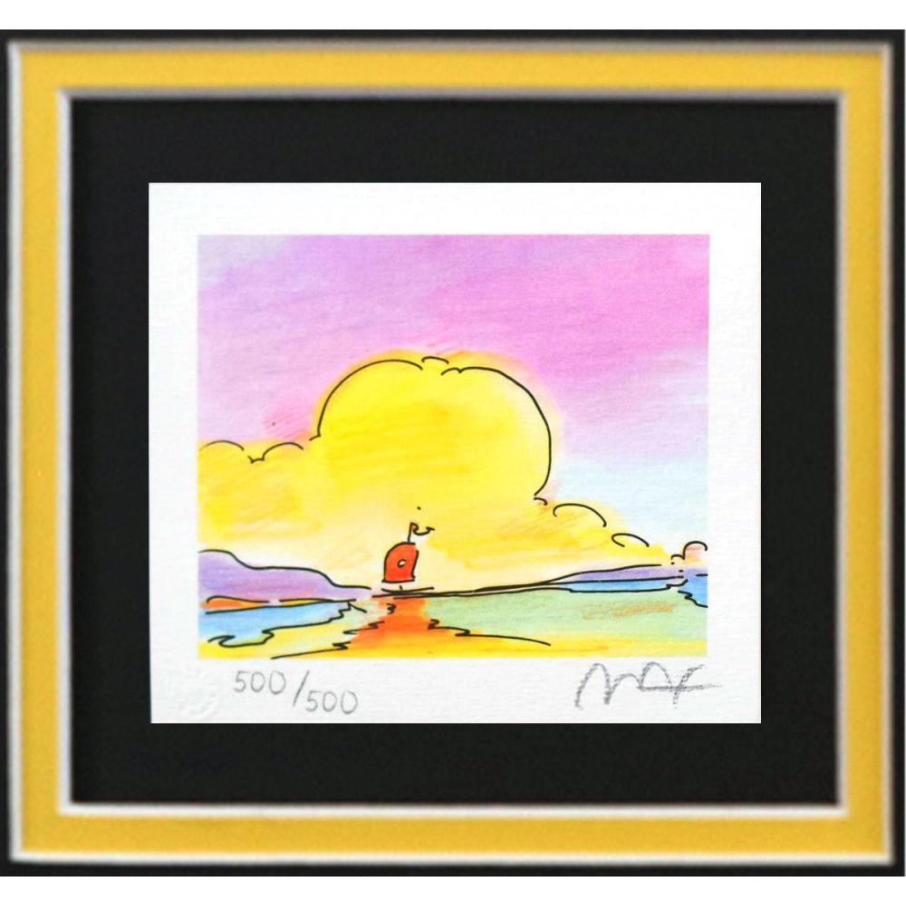 Peter Max | Peter Max- Original Lithograph Sailboat on the Horizon ...