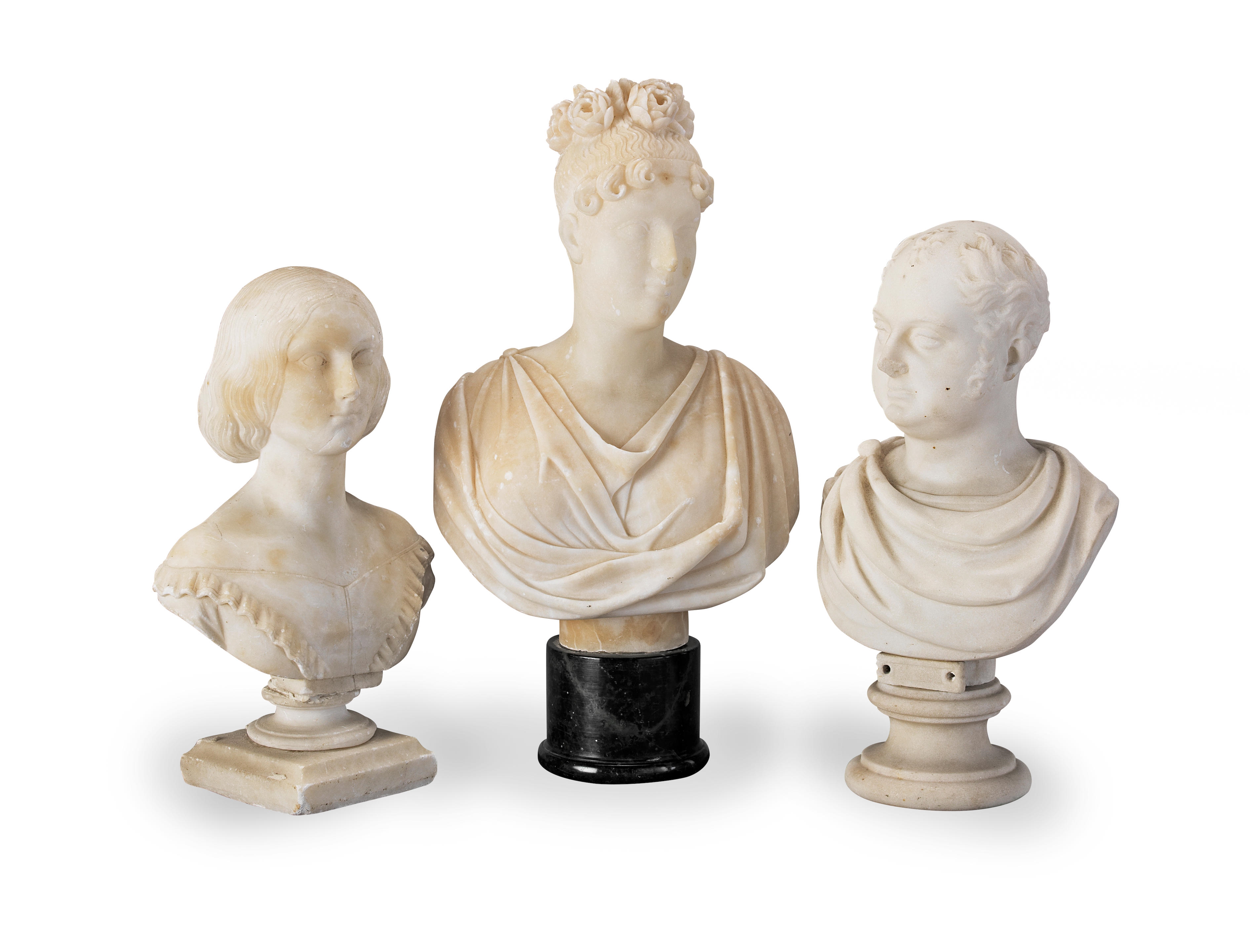 Peter Turnerelli | A 19th century carved alabaster bust of Queen ...