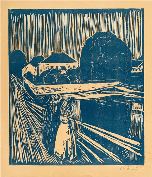 Edvard Munch | Pikene på broen (Girl on the bridge (Circa 67) | MutualArt