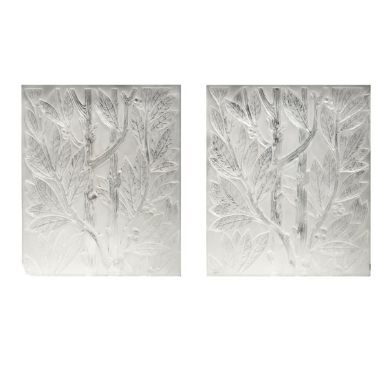René Lalique | Two Lauriers Panels | MutualArt
