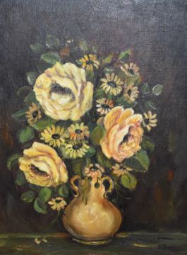 Heidi Brotz-riedmüller | CONVOLUTION of two flower still lifes | MutualArt