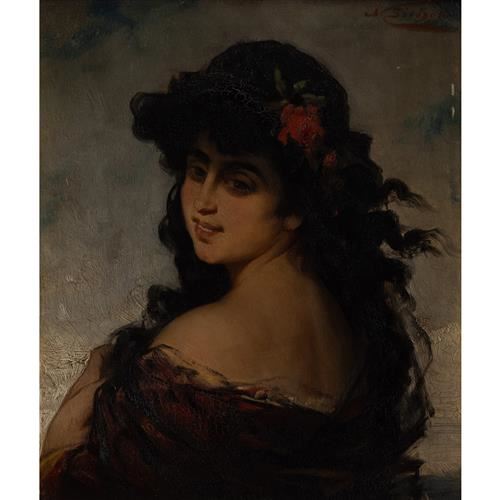 Nathaniel Sichel | Portrait of a Jewish Girl | MutualArt