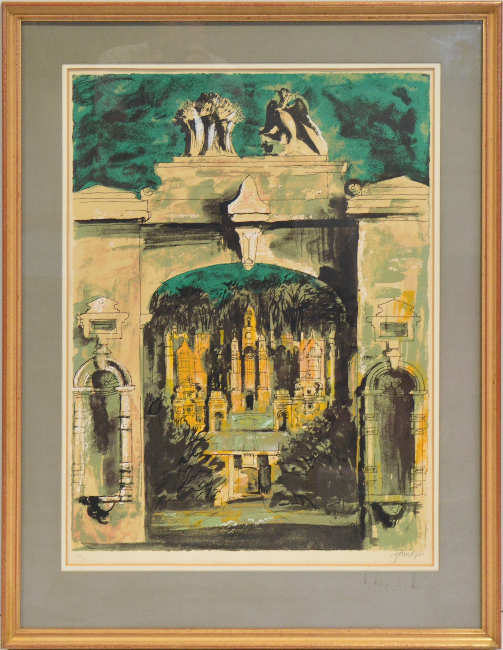 John Piper | Harlaxton through the Gate | MutualArt