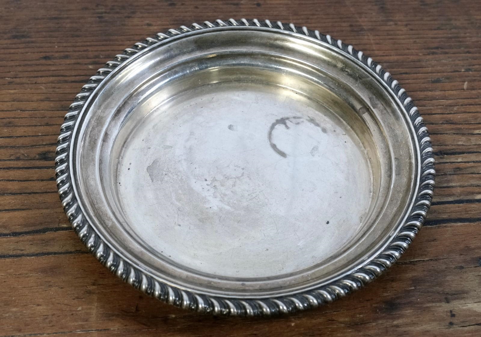 Sterling | Silver plate galleried tray | MutualArt
