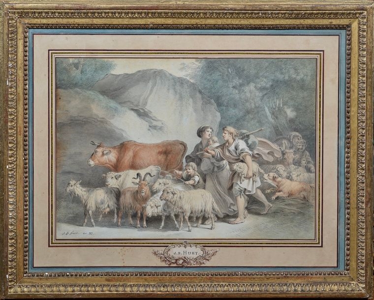 Jean-Baptiste Huet | Jean-Baptiste HUET Family of shepherds Lightly ...