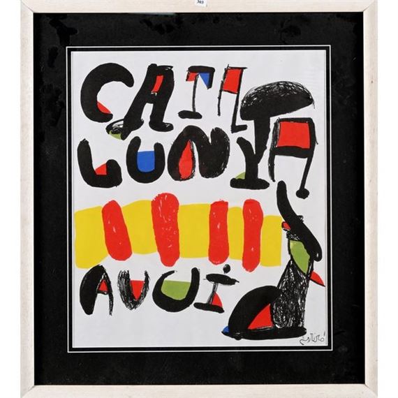 Miro | MIRO. Suite of 3 color lithographs representing compositions. H ...