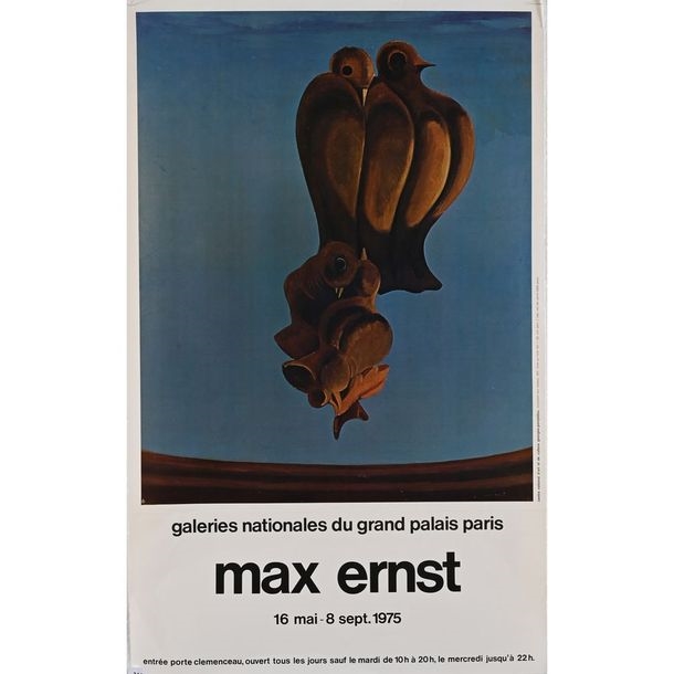 Max Ernst | EXHIBITION POSTER for Max ERNST at the Galerie Nationale du ...