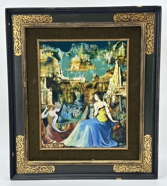 Marcel Delmotte | Women evolving in a surrealist landscape | MutualArt