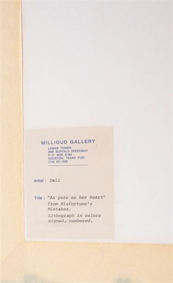 Salvador Dalí | As pure as heart from the Marquis de Sade | MutualArt