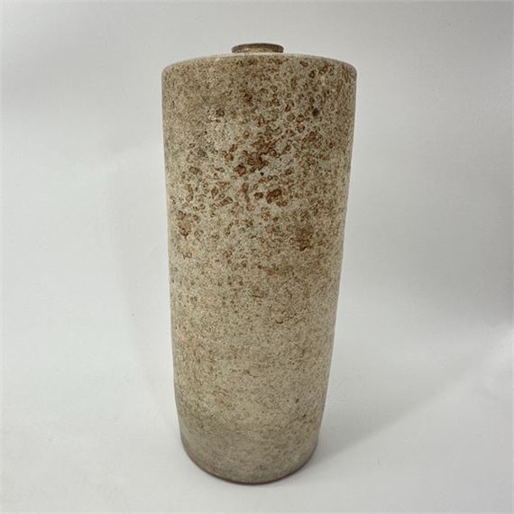 Antonio Lampecco | Vase in shaded beige glazed stoneware | MutualArt