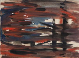 Fernand Leduc | Gaze Etimine (1955) | MutualArt