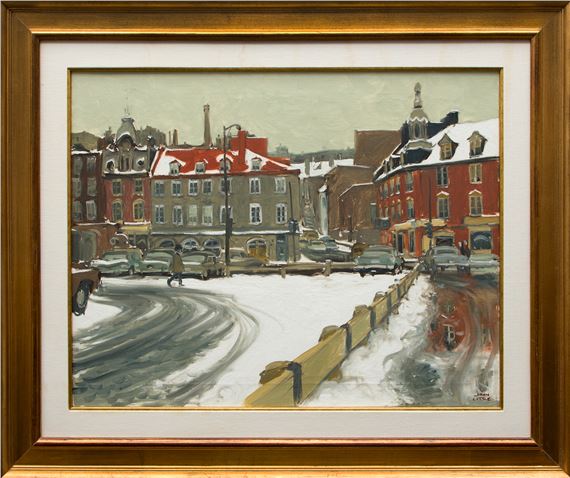 John Little | Édifices juste en face de la gare (1969) | MutualArt